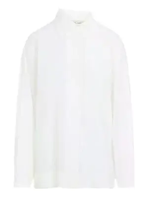 Carven Collared Long-sleeve Shirt - Neutrals