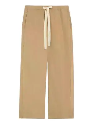 Max Mara Drawstring Wide Leg Trousers - Neutrals