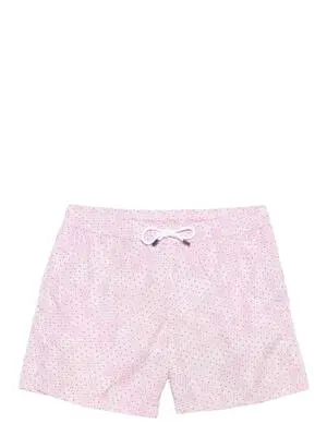Fedeli Floral Print Swim Shorts - Pink