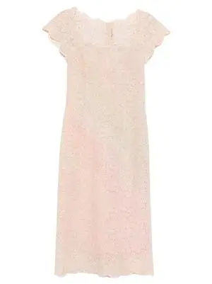 Ermanno Scervino Lace Midi Dress - Pink