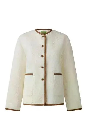 Shanghai Tang Floral-embroidery Jacket - White