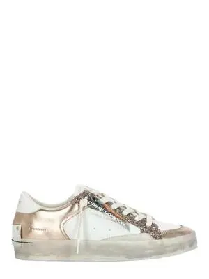 CRIME LONDON Sk8 Deluxe Leather Sneakers - White