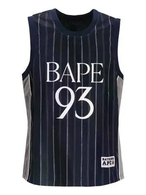 A BATHING APE Reversible Multilogo Tank Top - Blue