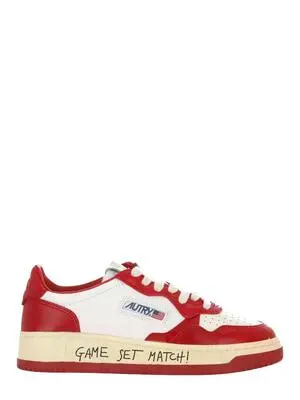 AUTRY Medalist Perforated Panel Sneakers - White