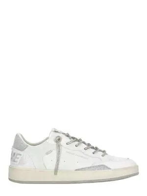 CRIME LONDON Chelsea Laces Leather Sneakers - White
