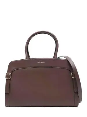 Santoni Buckle-detail Tote - Brown