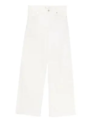 FRAME Wide-leg Jeans - White