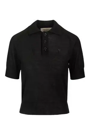 Ami De Coeur Polo Top - Black