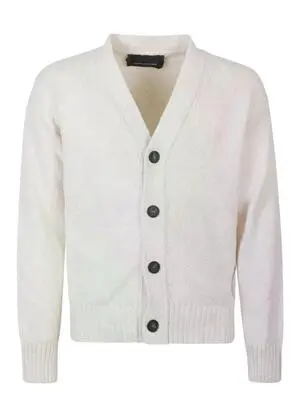 Tagliatore Button-up V-neck Cardigan - Neutrals