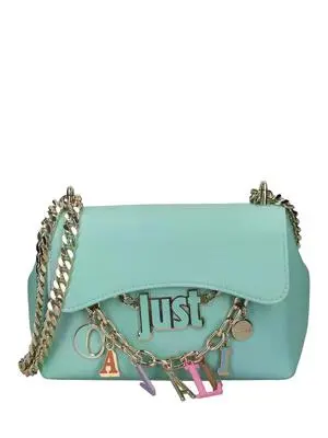 Just Cavalli Charm-embellished Chain Shoulder Bag - Blue