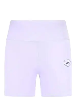Adidas By Stella McCartney High-waist Logo Shorts - Purple