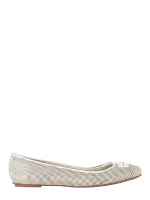 Tory Burch Lowell Perforated Leather Ballet Flats - Neutrals