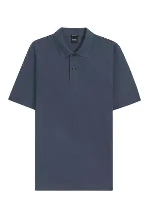 BOSS Buttoned Polo Shirt - Blue