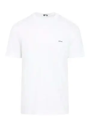 Kiton Embroidered Logo Cotton T-shirt - White