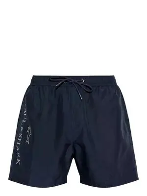 Paul & Shark Logo Swim Shorts - Blue