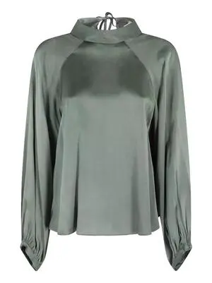 SEMICOUTURE Tie-fastening Blouse - Green