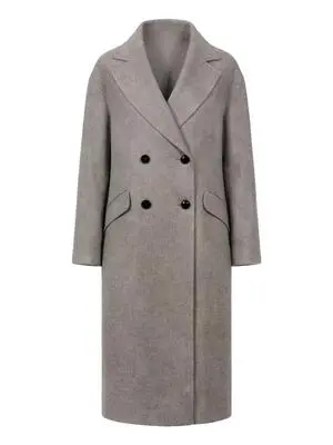 MIHOS Double-breasted Coat - Grey