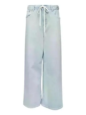 MAISON MARGIELA Five-pocket Wide Leg Trousers - Blue