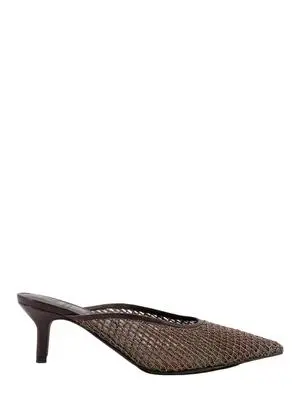 Brunello Cucinelli Monili Net Detail Sandals - Brown