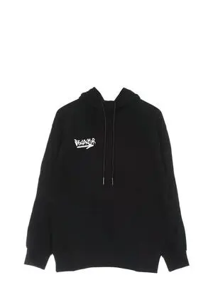 DISCLAIMER Hooded Sweatshirt With Graffiti Print - Black