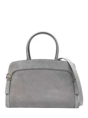 Santoni Buckle Detail Tote Bag - Grey