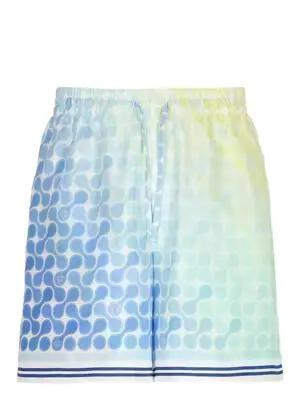 Casablanca Patterned Shorts - Blue