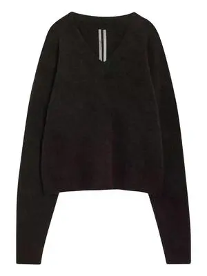 Rick Owens V-neck Wool Sweater - Brown