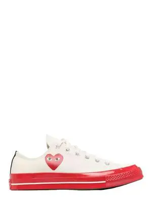 CONVERSE X COMME DES GARONS PLAY Heart-print Sneakers - Neutrals