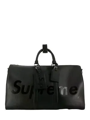 LOUIS VUITTON X Supreme Keepall Travel Bag - Black