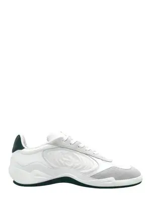 Casablanca Embossed Leather Sneakers - White
