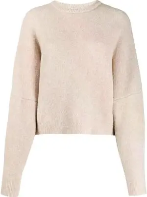 Nanushka Long-sleeve Fitted Jumper - Neutrals