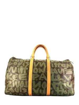 LOUIS VUITTON 2001 Keepall Editions Limitées Travel Bag - Brown
