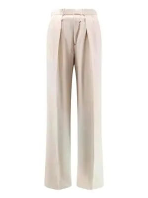 TOM FORD Pleated Wide-leg Trousers - White