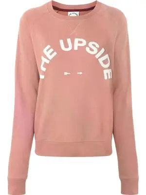 The Upside Logo Print Sweatshirt - Pink