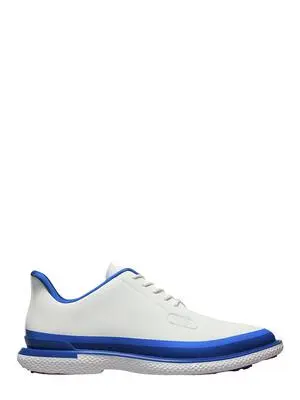 G/fore Gallivan2r Golf Shoe With Striped Detail - Snow/lisbon Blue