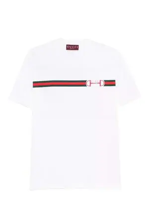 Gucci Stripe Logo T-shirt - White