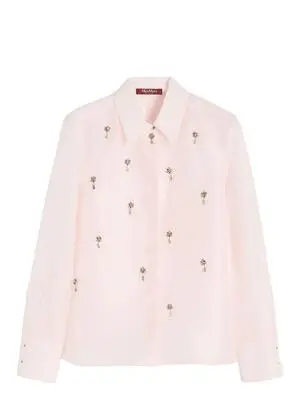 Max Mara Silk Organza Shirt - Pink