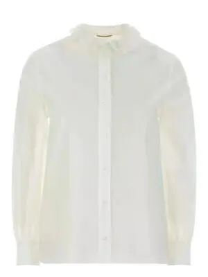 Saint Laurent Lace-detailing Shirt - White