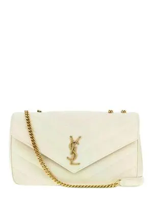 Saint Laurent Loulou Shoulder Bag - Neutrals