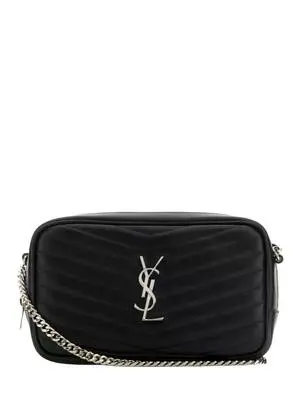 Saint Laurent Quilted Leather Crossbody Bag - Black