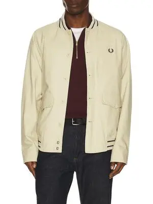 Fred Perry Umpire Bomber Jacket - Oatmeal