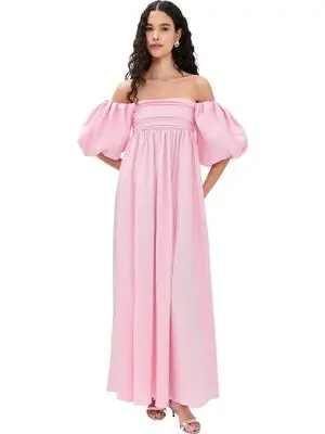 Caroline Constas Emilia Maxi Dress - Peony Pink