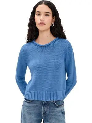 LA LIGNE Solid Mini Marina Sweater - Sky