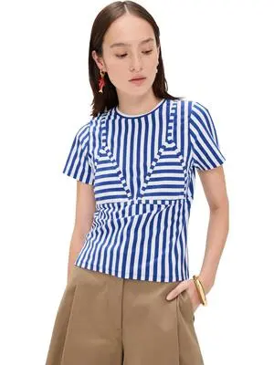 SIMONMILLER Kini Striped Tee - Blue Stripe