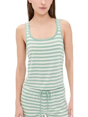 Z Supply Striped Tank Top - Crystal Green