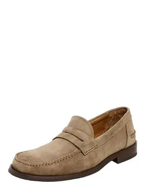 Allen Edmonds Sorrento Suede Penny Loafers - Fawn