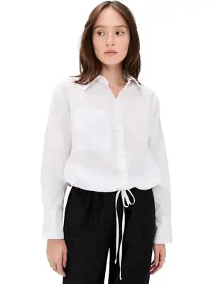 Secular Romi Button Down Shirt - White