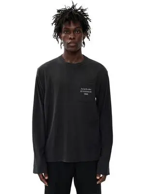 Acne Studios Edden Long Sleeve Tee - Faded Black