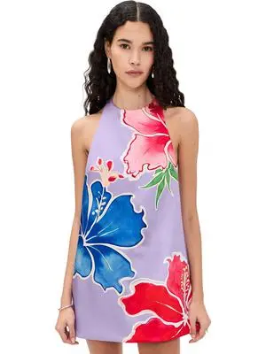 Retrofete Drexley Mini Dress - Hibiscus Lavendar