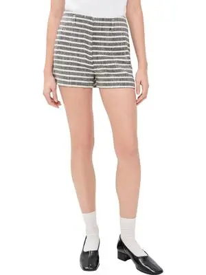 Joe's Jeans The Frankie Tailored Shorts - Midnight/ecru Stripe